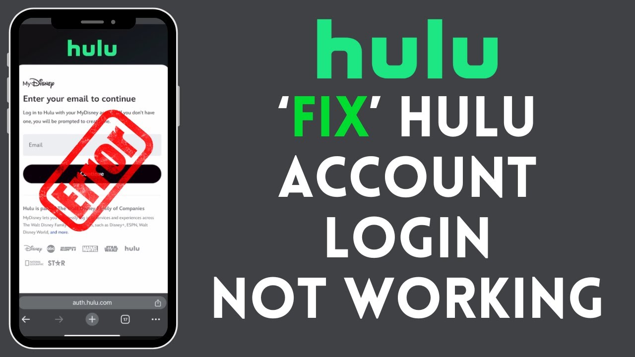 How to Fix Hulu Account Login Not Working 2024? - YouTube