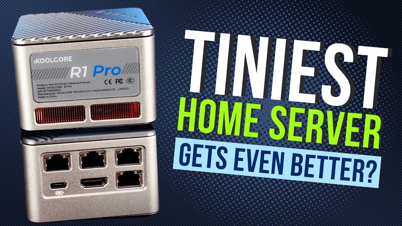 Tiniest home server gets even BETTER? - iKOOLCORE R1 PRO - YouTube