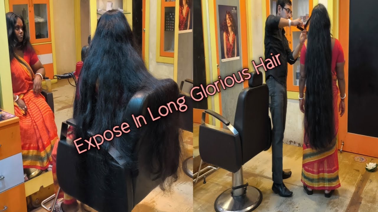 Expose In Long And Glorious Hair|Long Hair Play|Dev Hairstylist|Hair ...