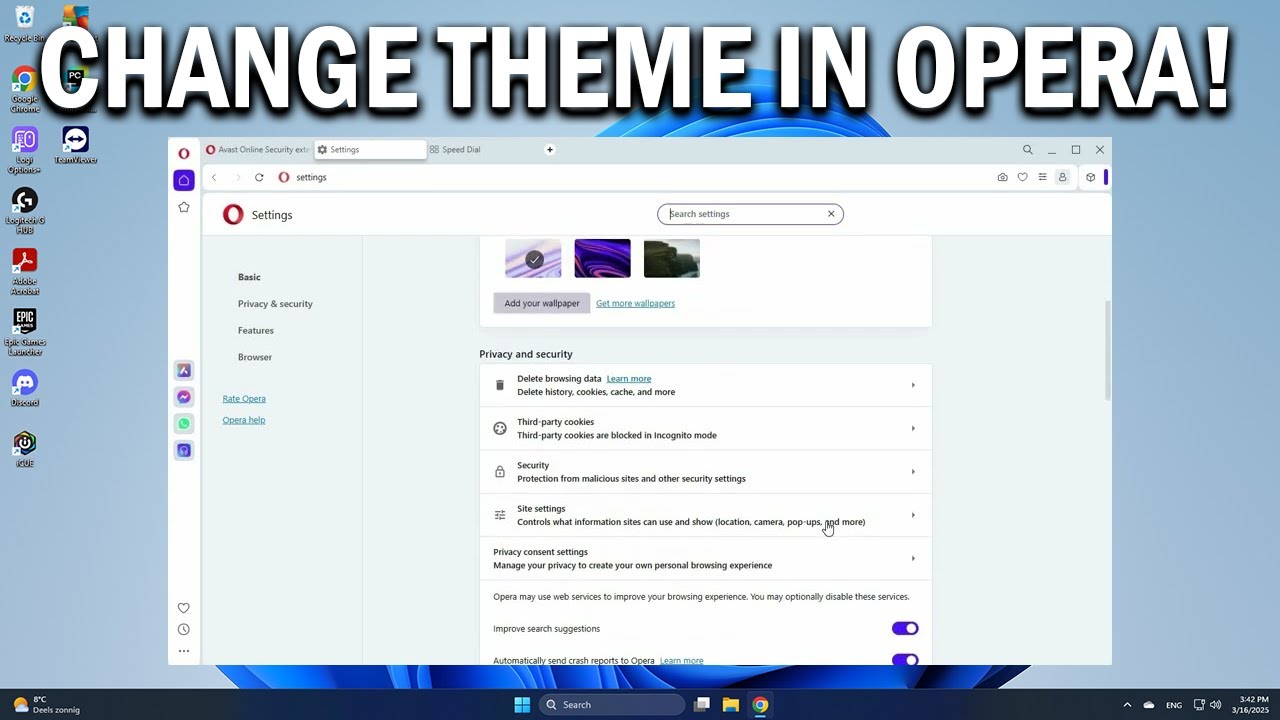 How To Change Theme on Opera Browser - Easy Fix - YouTube