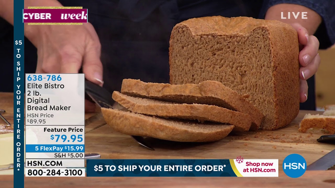 Elite Bistro 2 lb. Digital Bread Maker - YouTube