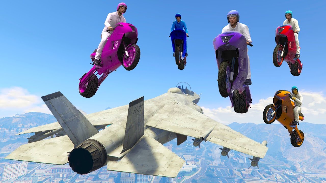 SURVIVE THE DEADLY BIKE ONSLAUGHT! (GTA 5 Funny Moments) - YouTube