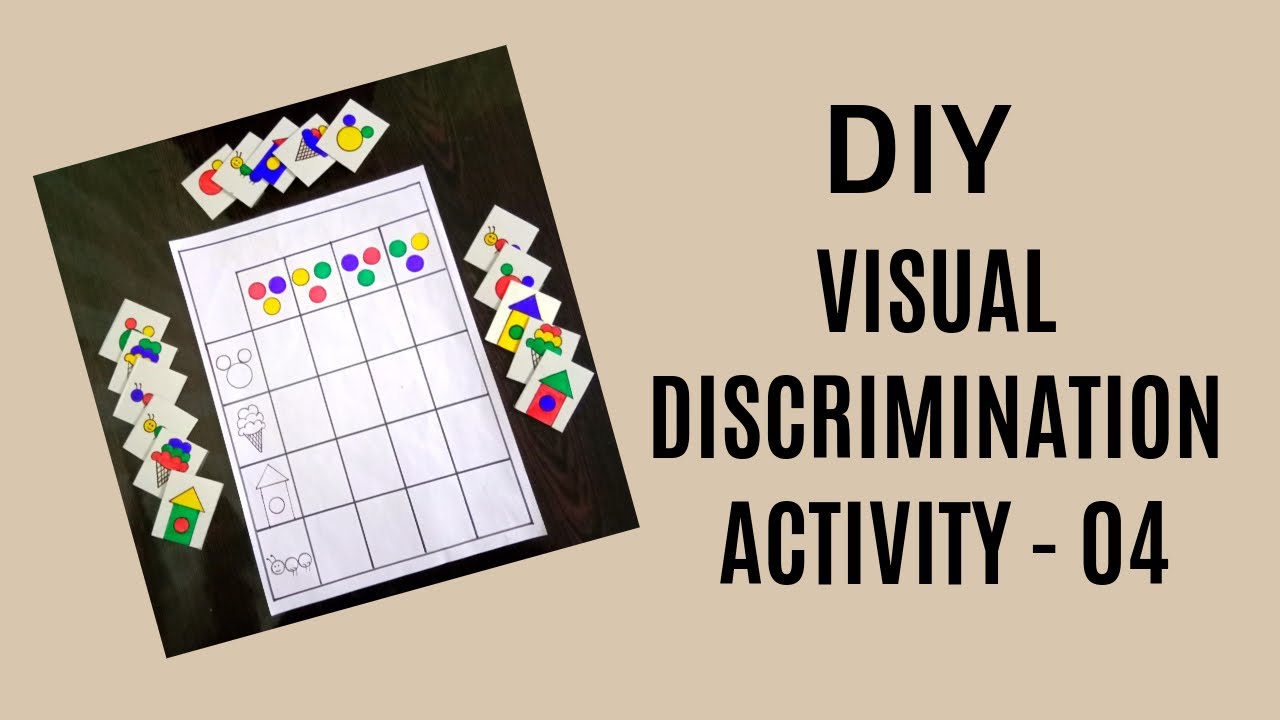 DIY Visual Discrimination Activity - 04 | For 3-5 Years Kids - YouTube