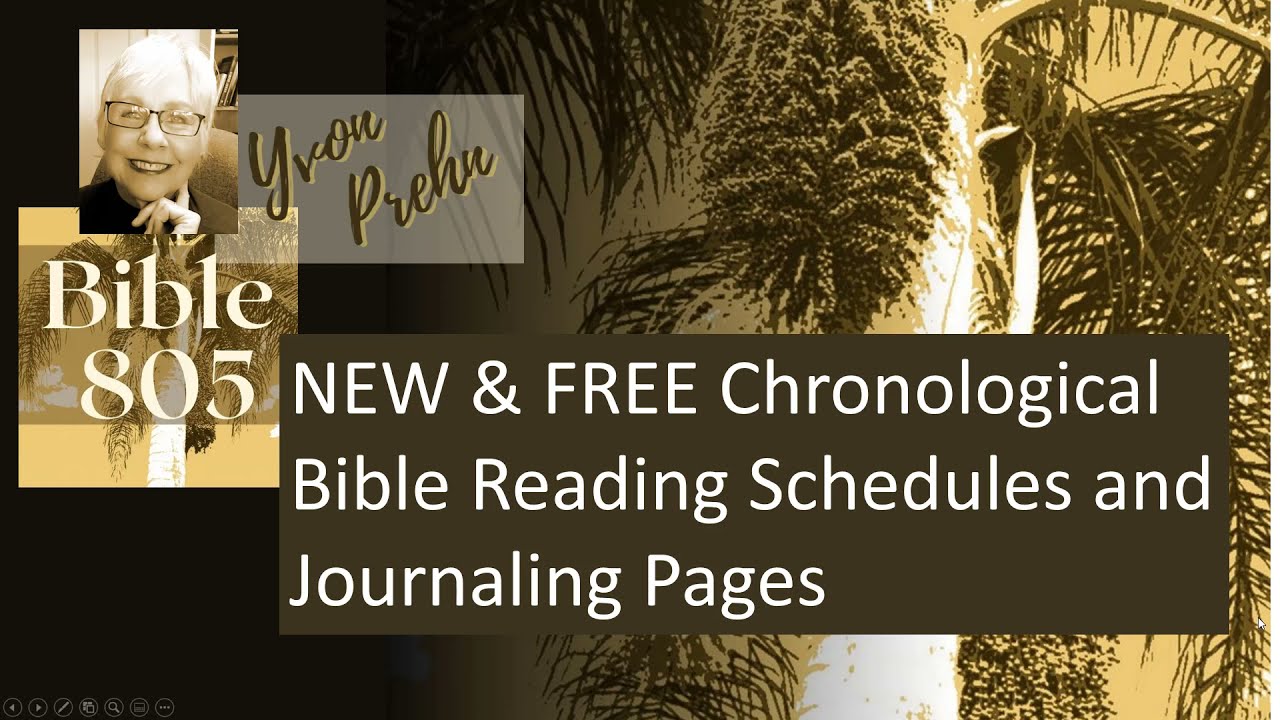 Free Chronological Reading Schedules and Bible Journal Pages - YouTube
