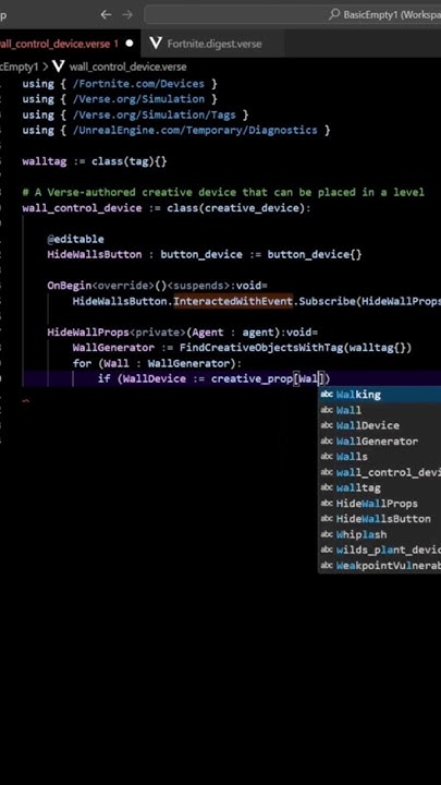 Casting the variable as a creative prop Verse code #tutorial #fortnite #uefn #gamedev # ...