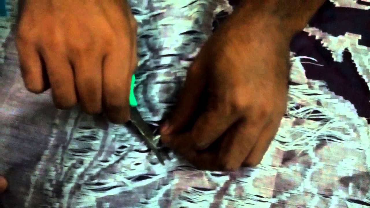 Fabric Shearing Machine or Butta cutting Machine - YouTube