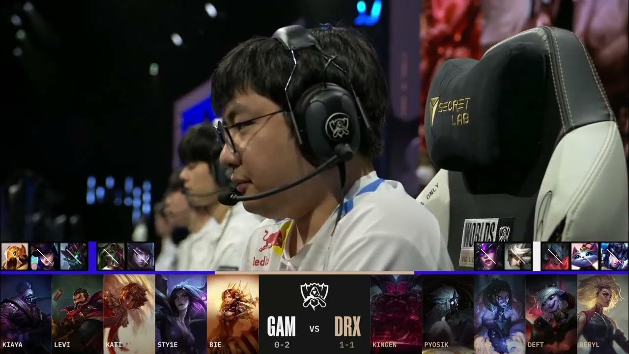 Worlds 2022 - Group Stage Day 4 | GAM vs DRX (Game 6) - YouTube