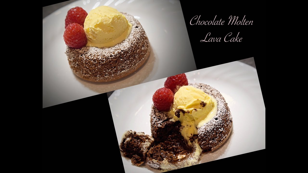 How to make CHOCOLATE MOLTEN LAVA CAKE/VALENTINES DAY CAKE/SIMPLE AND ...
