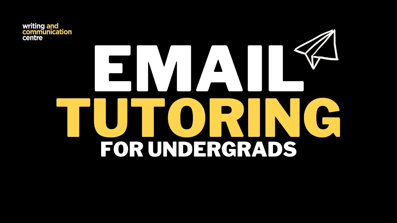 How to use Email Tutoring for Undergrads - YouTube