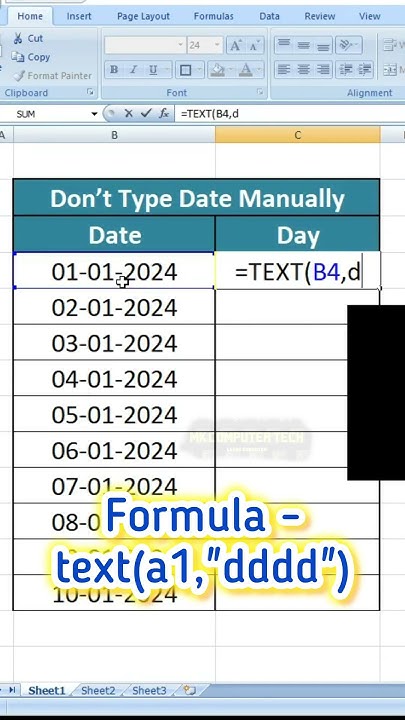 How to use text function in excel tips and tricks #exceltips #tutorial #shots #focusing - YouTube