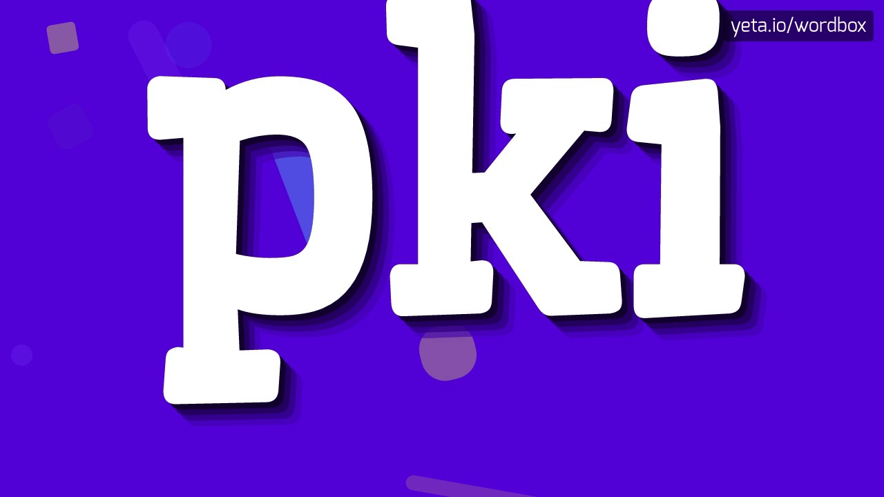 PKI - Unveiling the Mysteries of Pronunciation for 'PKI'! What does it ...