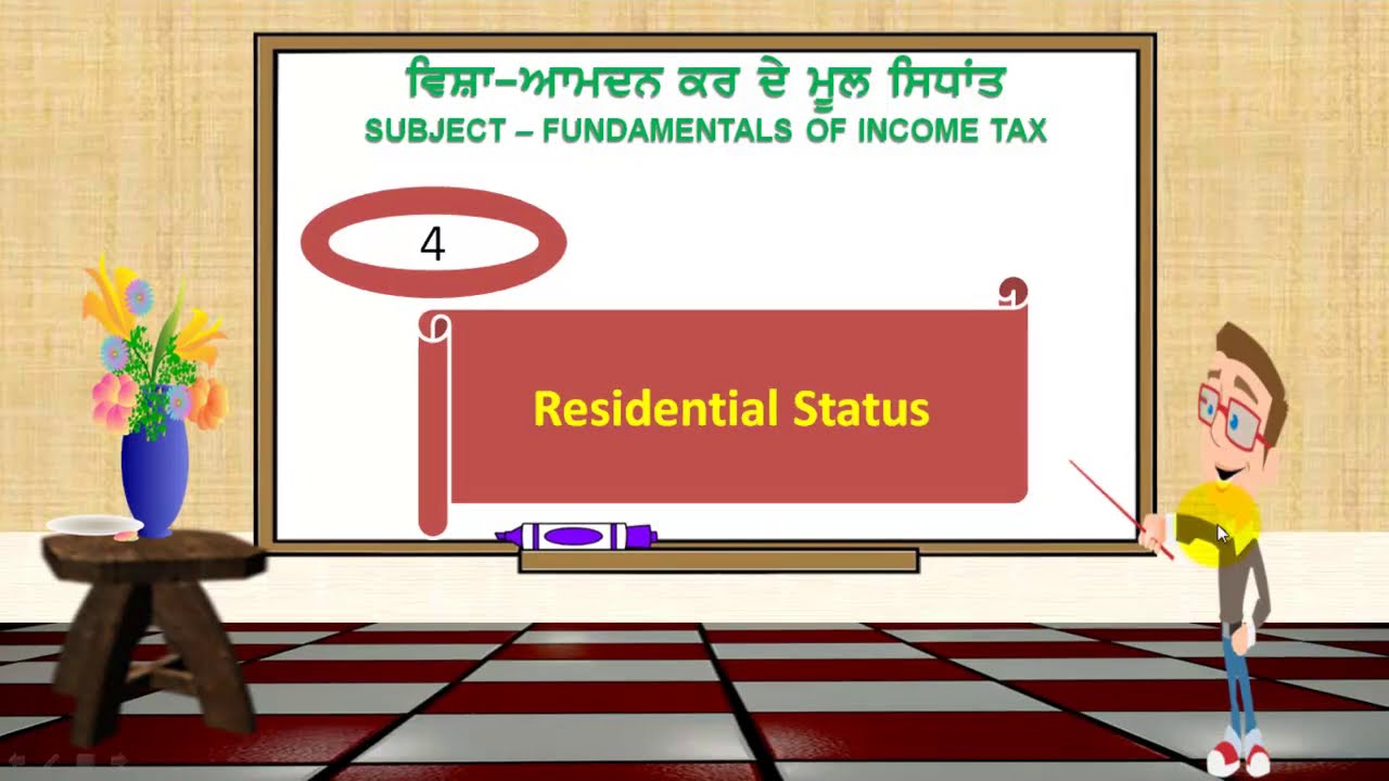 Income Tax Part 4 Residential Status Meaning And Determination In