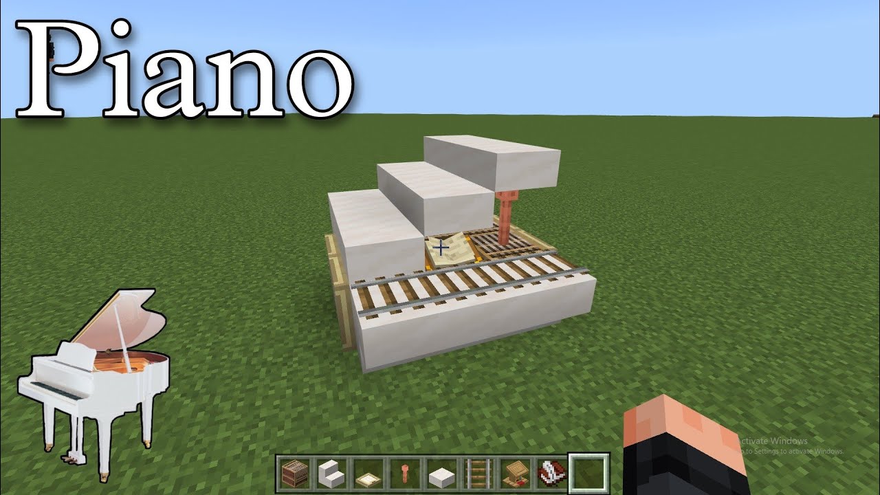 How To Make A Piano In Minecraft - YouTube