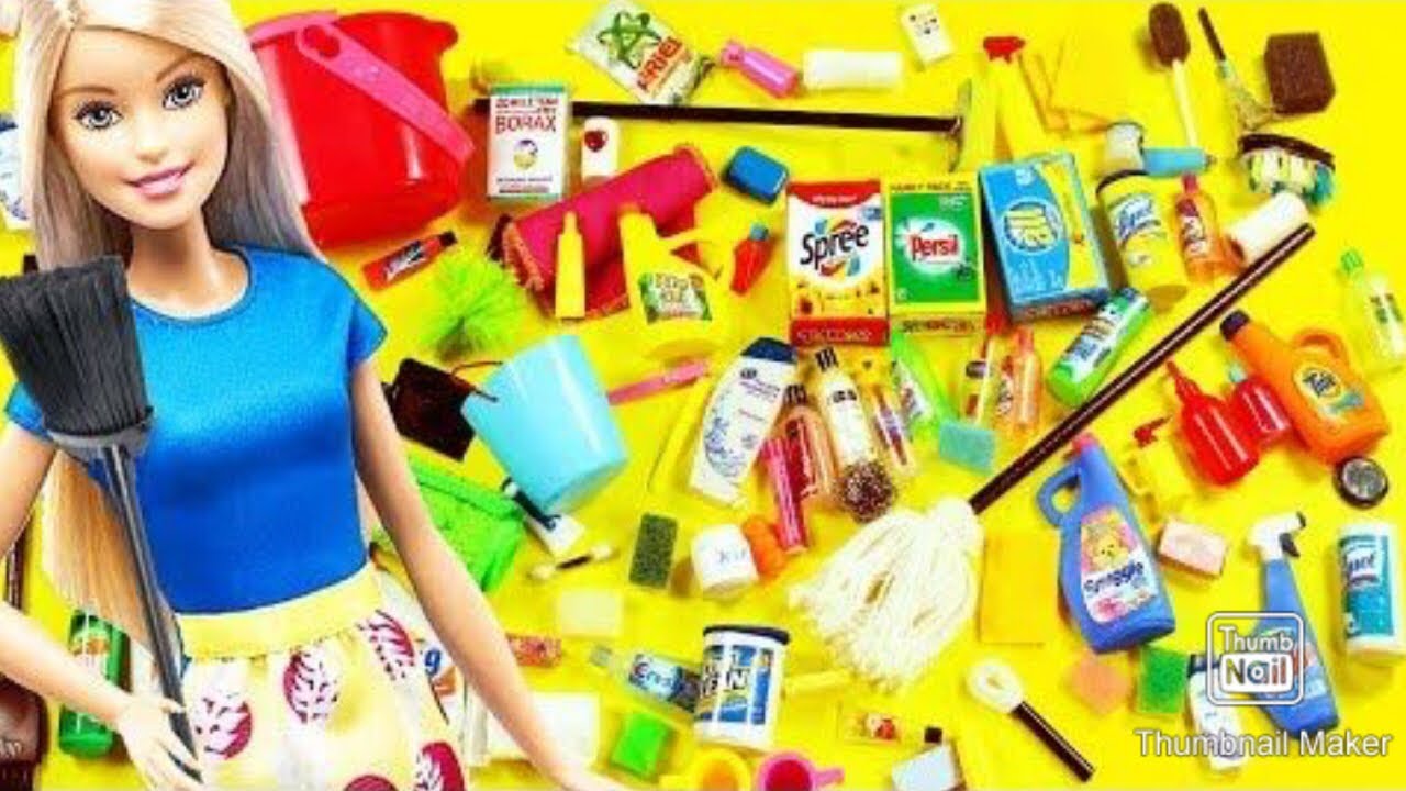 DIY Barbie cleaning brush - YouTube