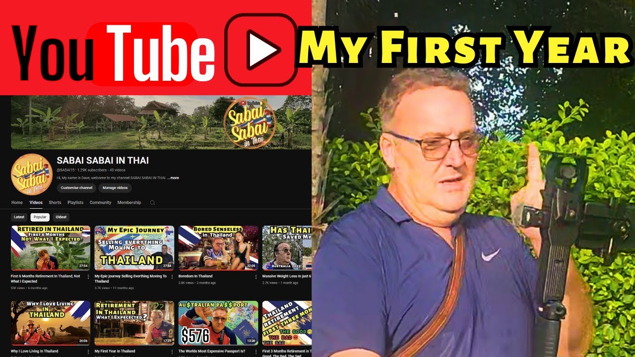 My First Year On YouTube - YouTube