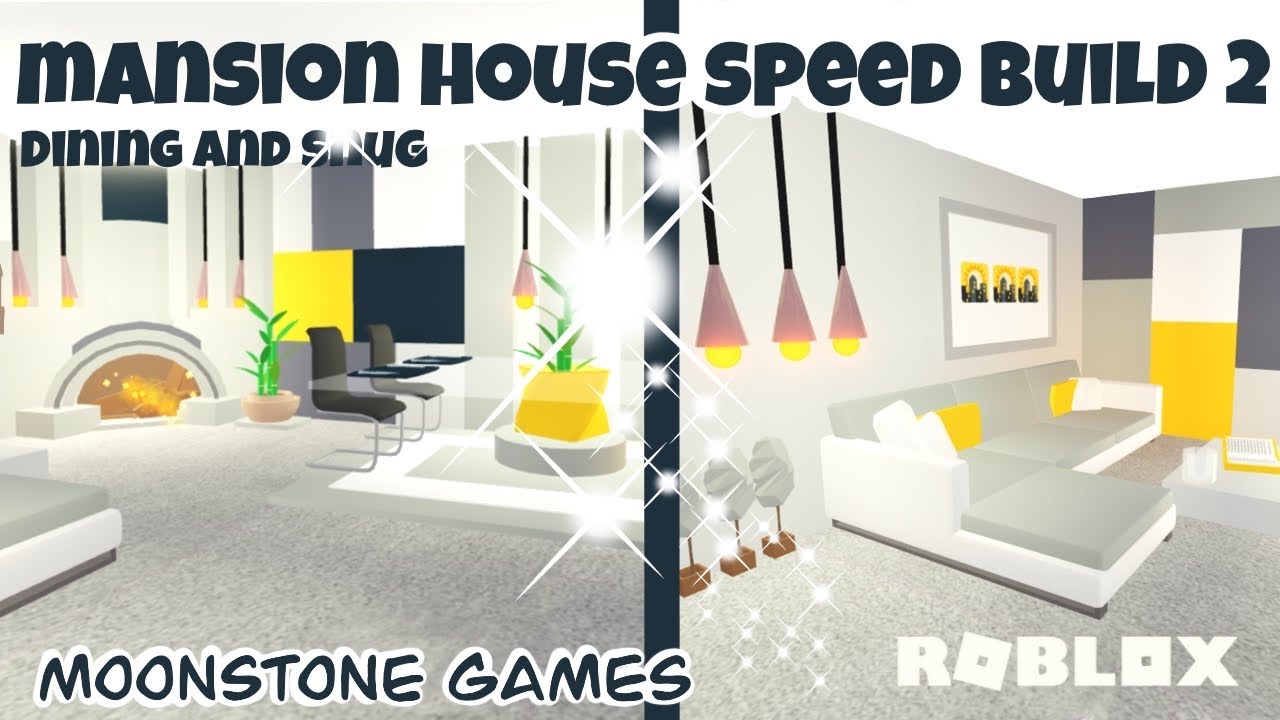 Adopt Me Mansion House Speed Build | Part 2 - Dining Area & Snug ...