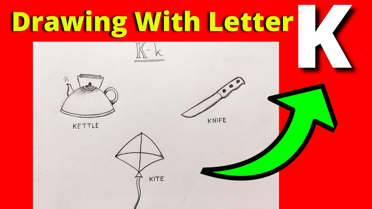 Drawing for Kids | Drawing Pictures That Start with K | How to Draw ...
