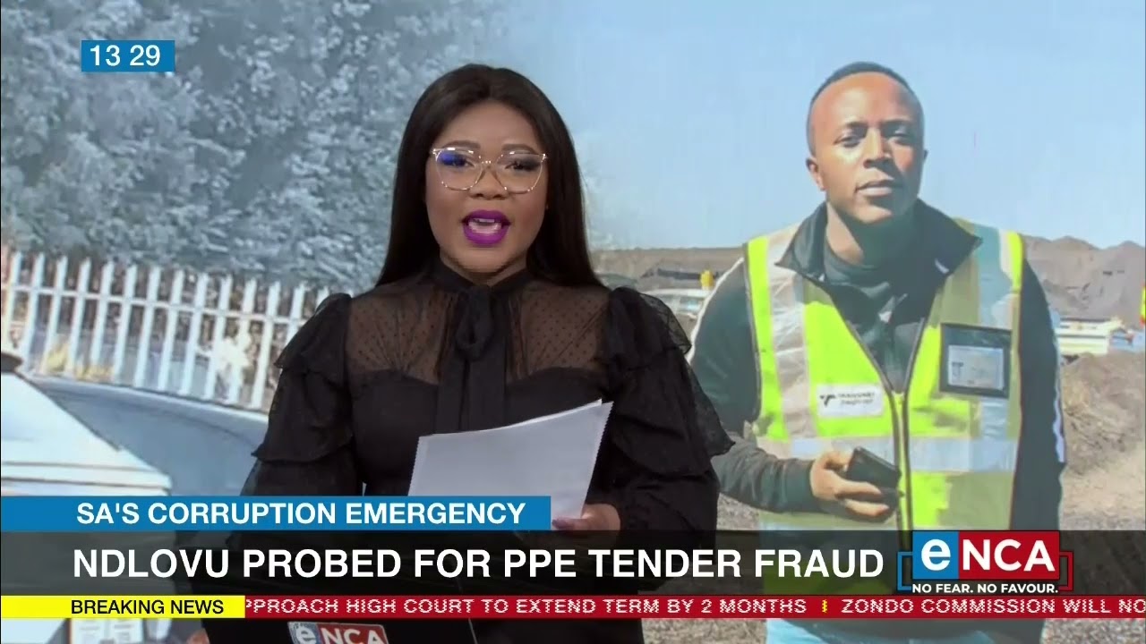 Ndlovu probed for PPE tender fraud - YouTube