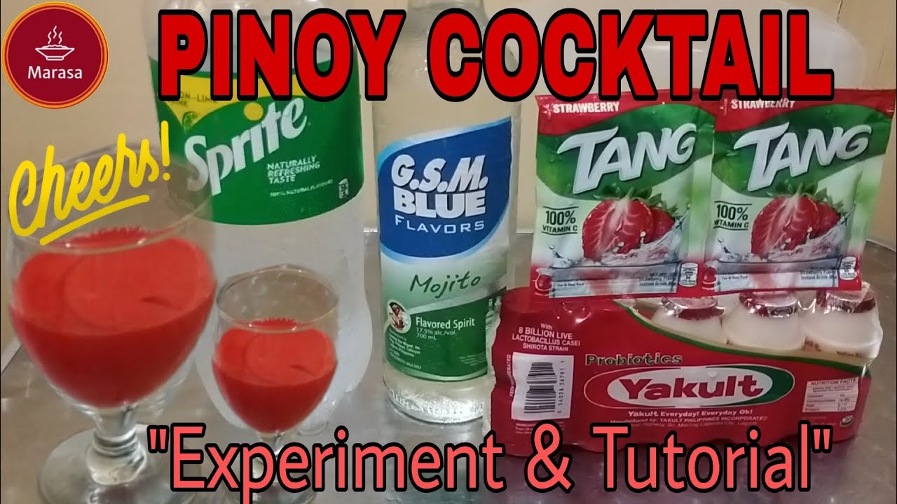 Pinoy Cocktail | How to make Pinoy Cocktail | GSM+ Sprite+Tang+Yakult ...
