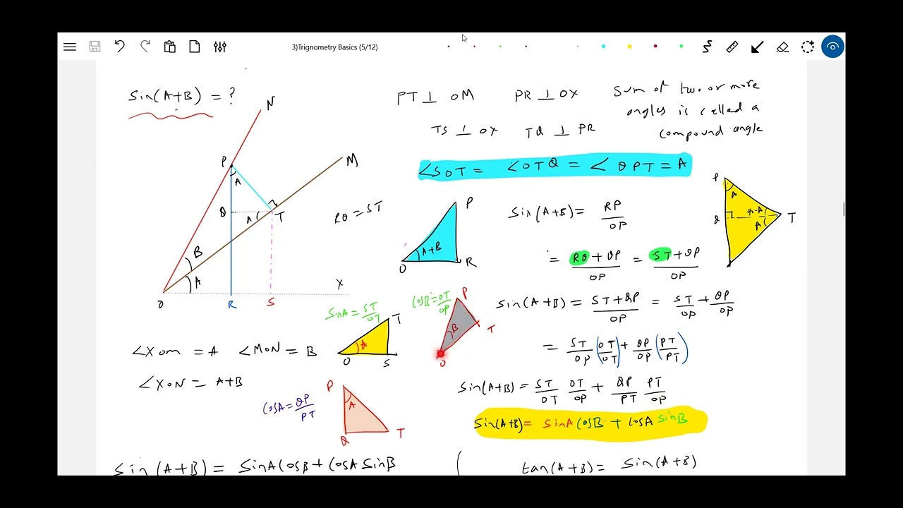 18) Physics | Basic maths class 11| Trignometry applications - YouTube