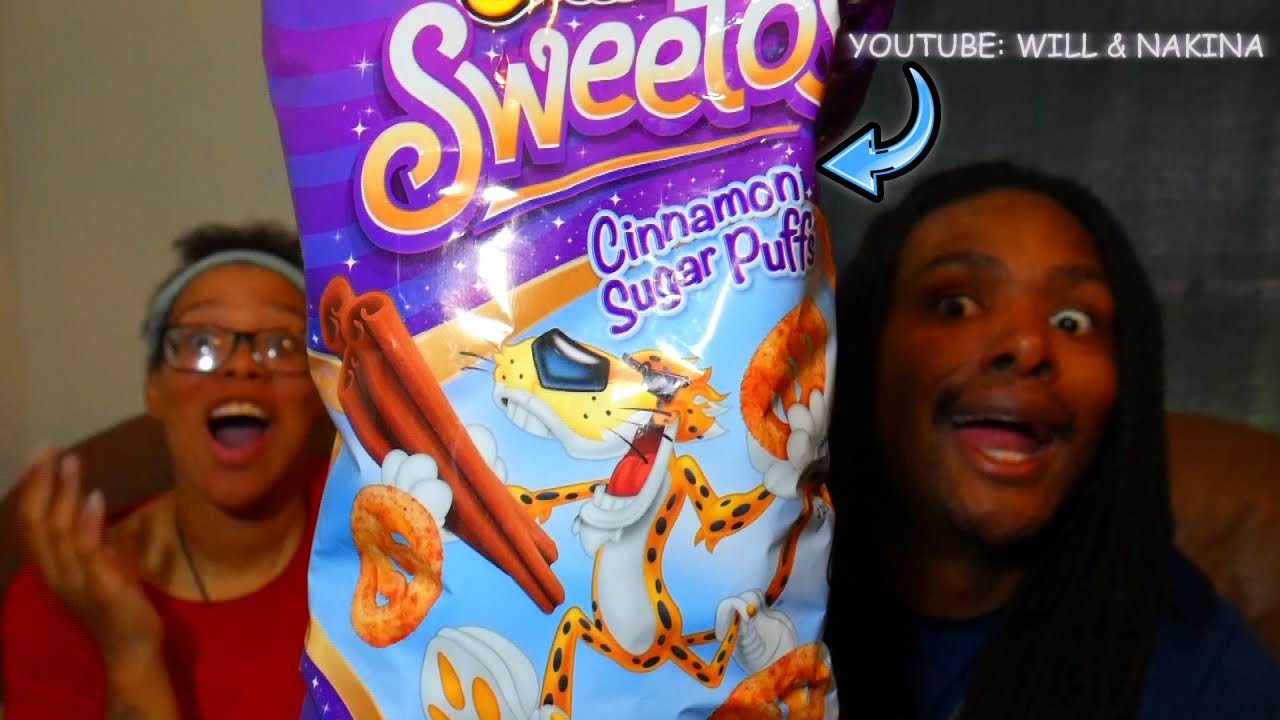 CHEETOS SWEETOS Cinnamon Sugar puffs Limited Edition! Food Review ...