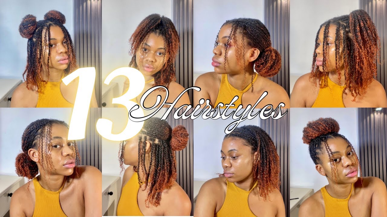 13 WAYS TO STYLE SHORT BOHO TWIST (Quick and easy) - YouTube