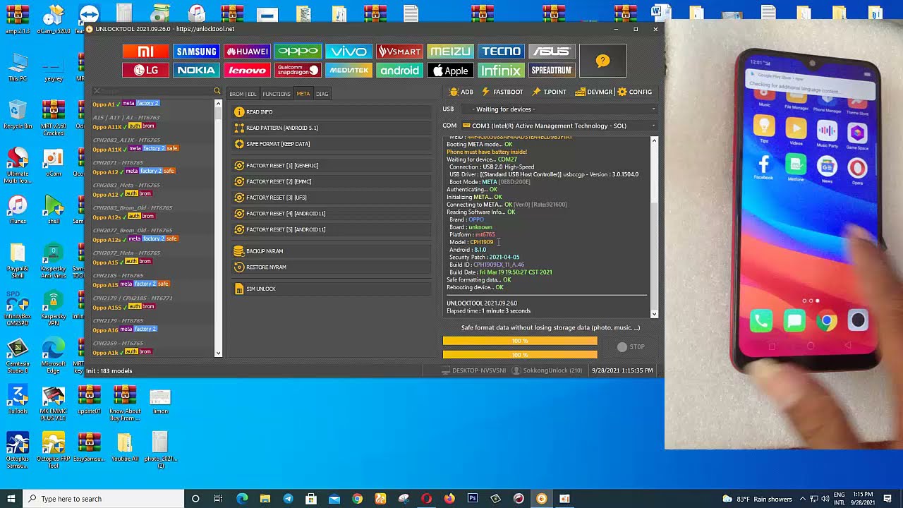 Remove Passcode Oppo A5s Via UnlockTool, Simple Method - YouTube