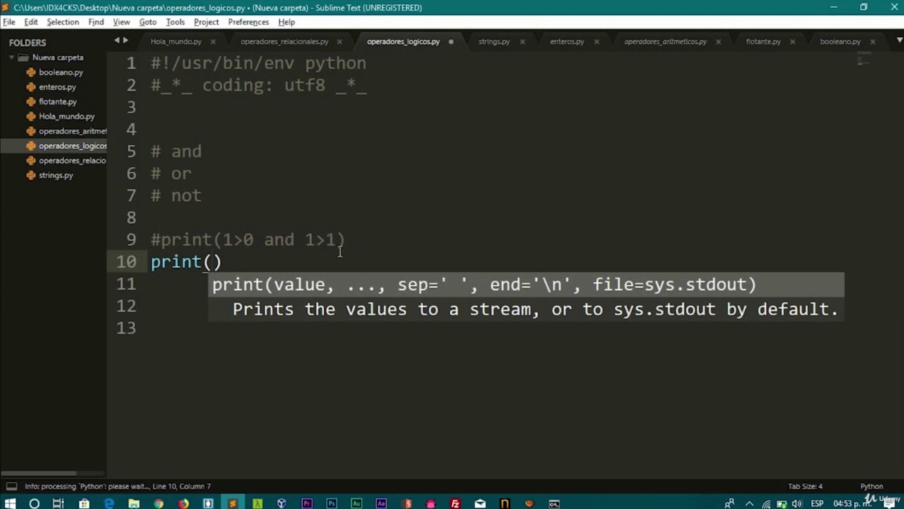 Programacion Python 2020 016 Operadores Logicos Curso De Python Youtube 3419