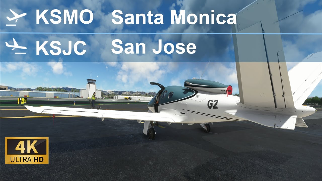 MSFS || VISION JET SF-50 || Santa Monica KSMO San Jose KSJC - YouTube