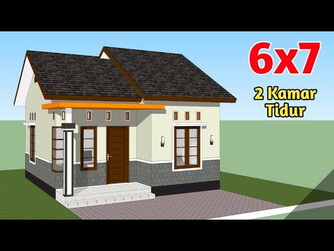 Gini Solusinya Biar Dapur Tetap Luas !! - Rumah Minimalis 6x7 M- 2 Kamar tidur || Mini Budget