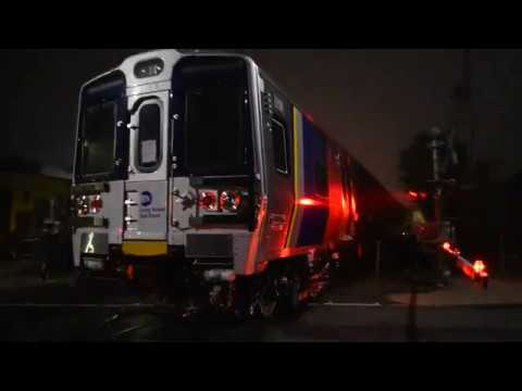 LIRR MP15AC #167 Pulls New M9 set #9041-#9042 through the Lower Montuak ...