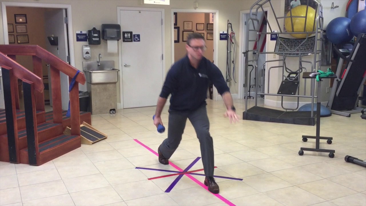 Anterior Lunge with Asymetircal Load and Sagital Plane Arm Driver - YouTube