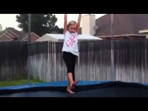 A.J.'s trampoline handstand - YouTube