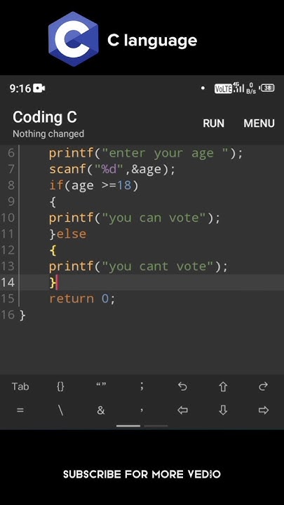 write a c program using if else satatement #viral #ytshorts #shorts #shortvideo #trending #c# ...