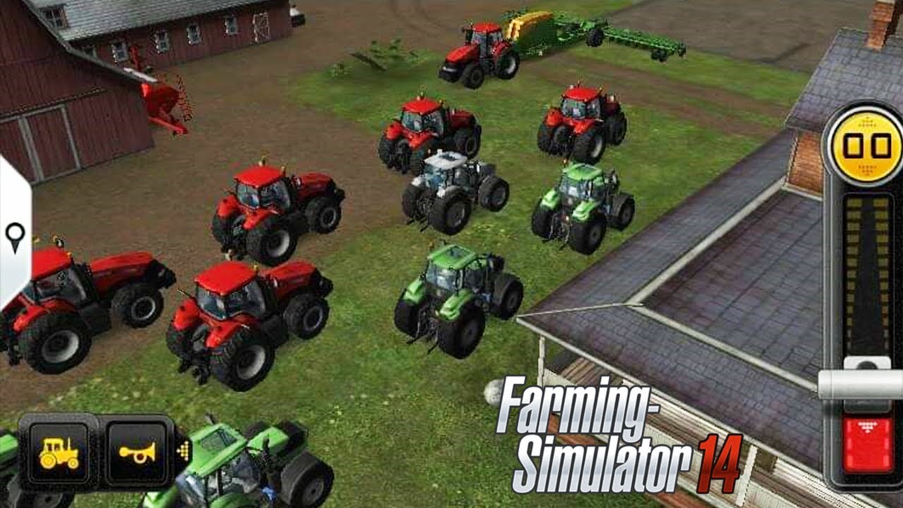 Fs14 Farming Simulator 14 - Many Tractors Timelapse #189 - YouTube