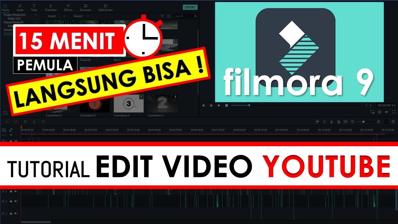 Tutorial Edit Video Youtube Menggunakan Wondershare Filmora 9 - Khusus ...