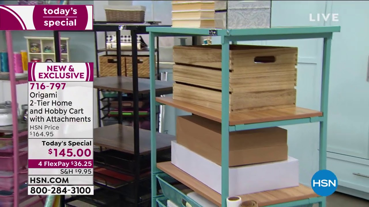 Origami 2Tier Home and Hobby Cart with Attachments - YouTube