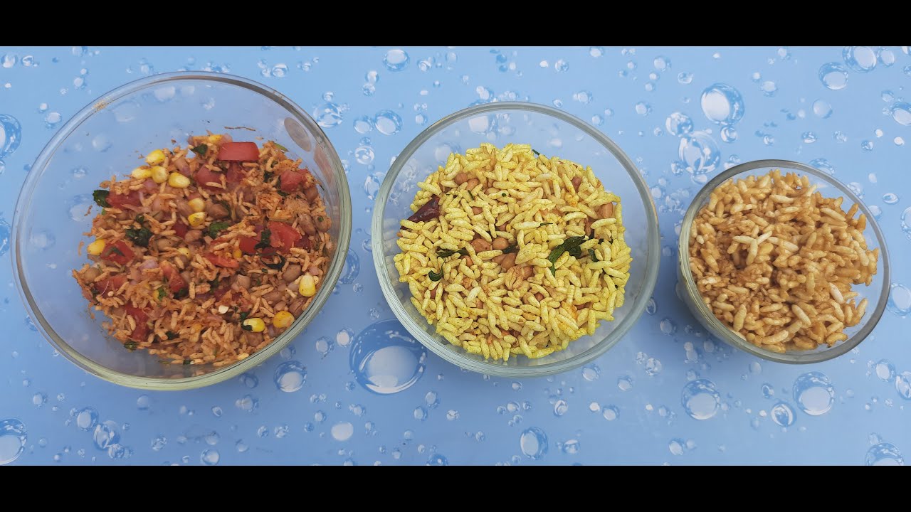 Puffed rice recipe | masala pori | spicy pori |sweet pori | kara pori ...