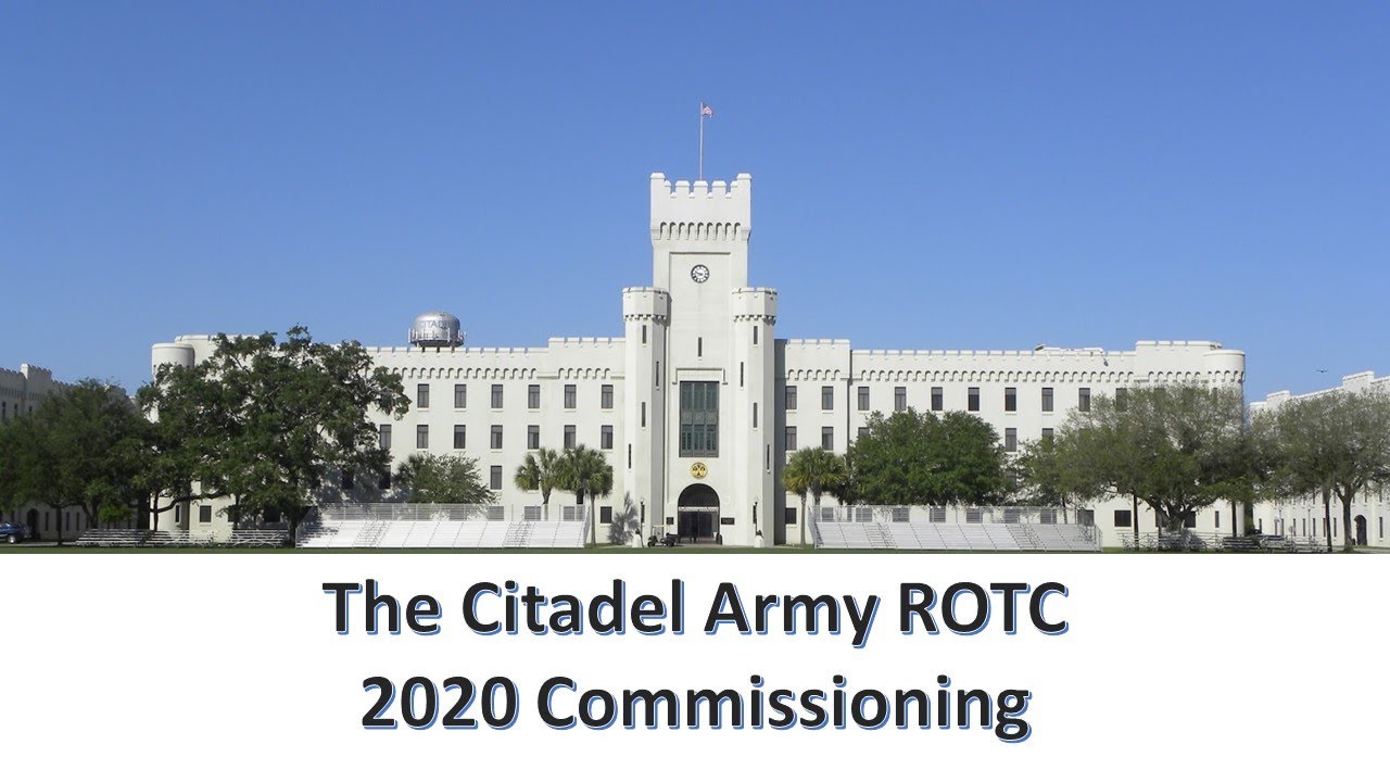The Citadel 2020 Army ROTC Commissioning - YouTube