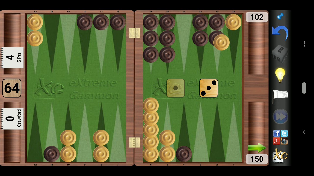 XG Mobile Backgammon World Champ Loss - YouTube