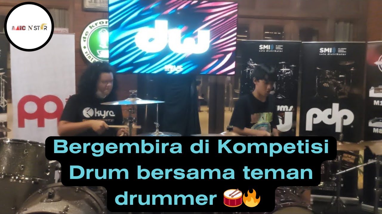 Jamming bersama teman drummer @itab_rnm di Hammer Drum Competition 2023 - YouTube
