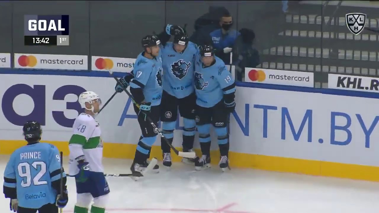 Alexei Protas first KHL goal - YouTube
