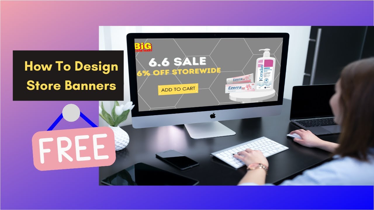 How To Make A Free Banner for your Lazada / Shopee Store - YouTube