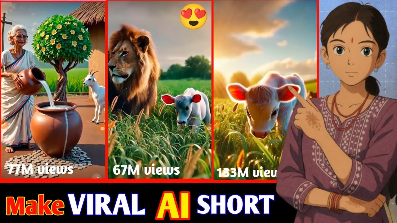 Make viral Ai short video 😀 how to make viral Ai short ai video kaise ...
