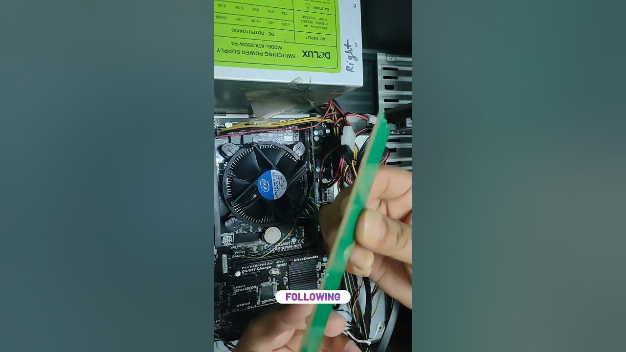 How to replace CPU RAM | how to change computer. #shortsvideo # ...