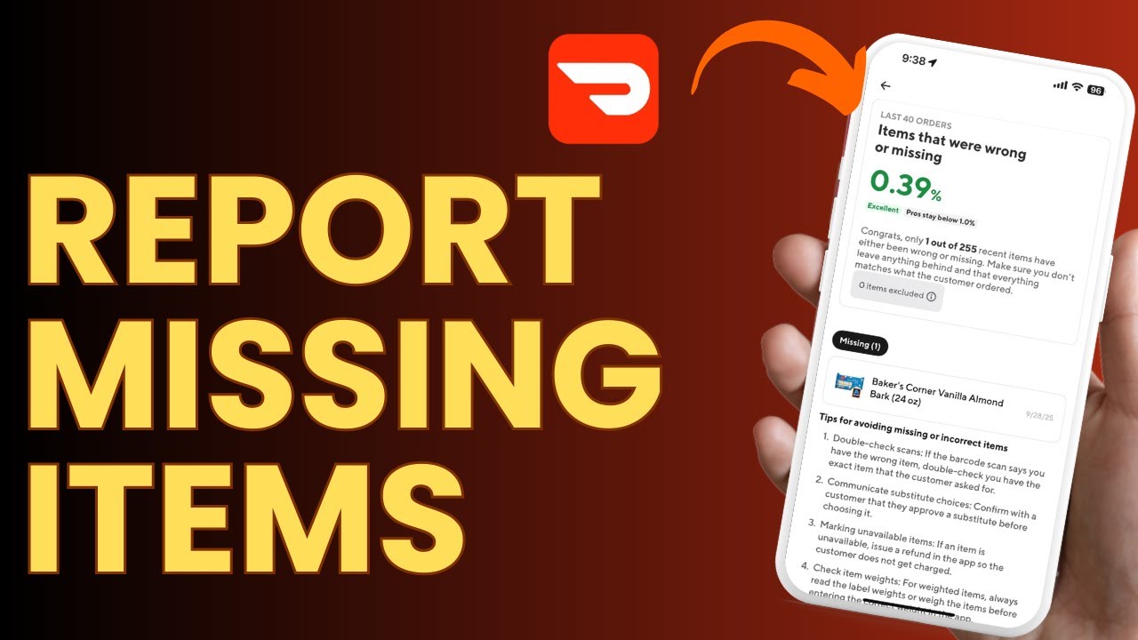 How to Report Missing Items on DoorDash - YouTube