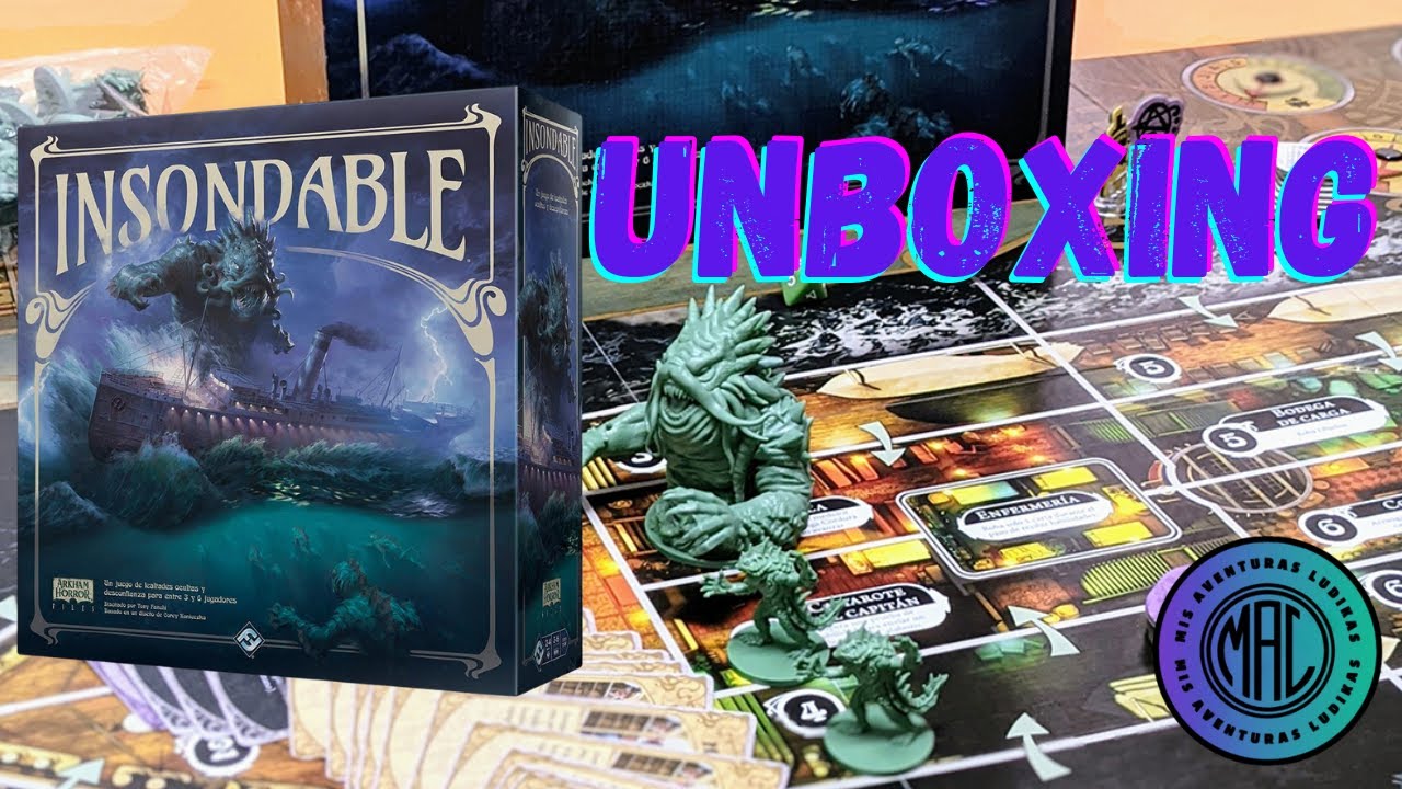 INSONDABLE - UNBOXING - ARKHAM FILES - JUEGOS DE MESA - YouTube