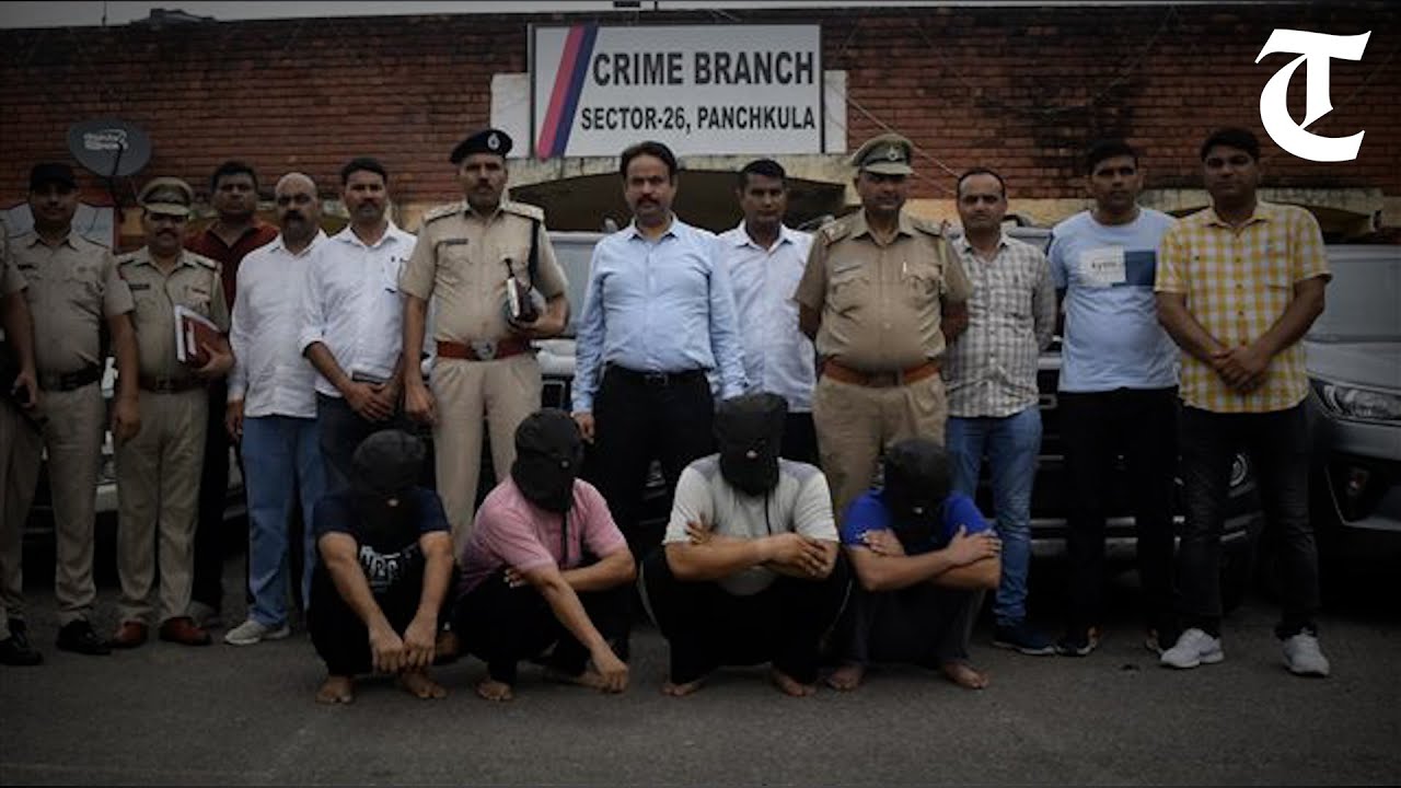 Panchkula cops nab 4 of vehicle thieves' gang - YouTube