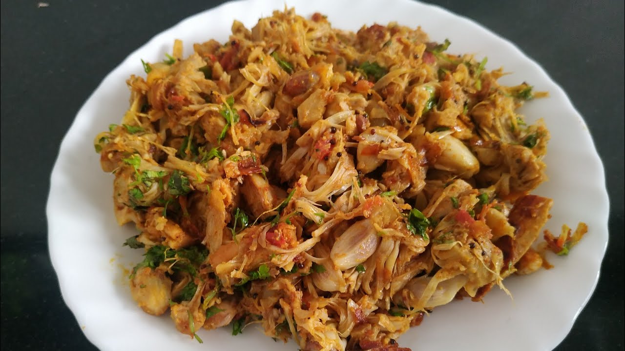 फणसाची सुखी भाजी / fanasachi sukhi bhaji | fanas bhaji recipe |फणस साफ ...