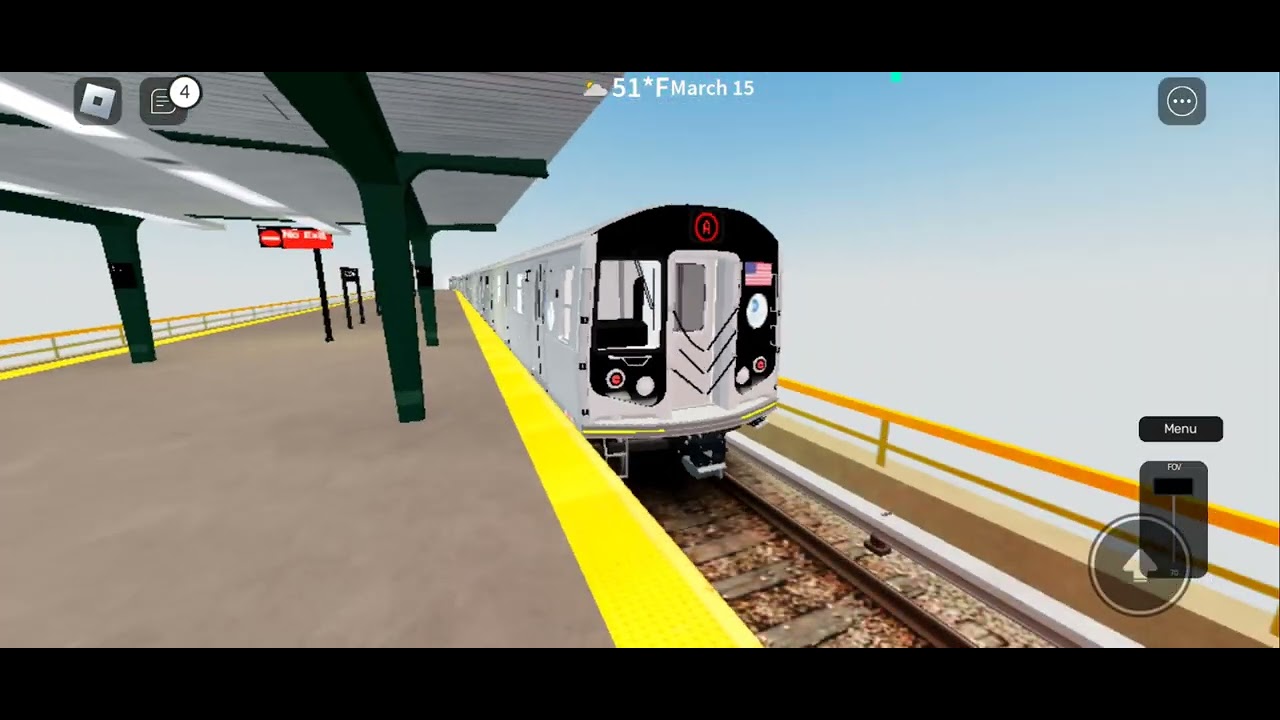 Roblox The Rockaway: Howard Beach JFK Airport bound R160 A train at Far ...